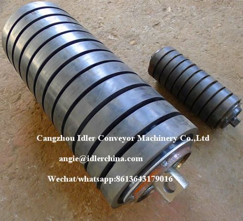 China Customized Conveyor Rubber Disc Impact Roller Suppliers ...